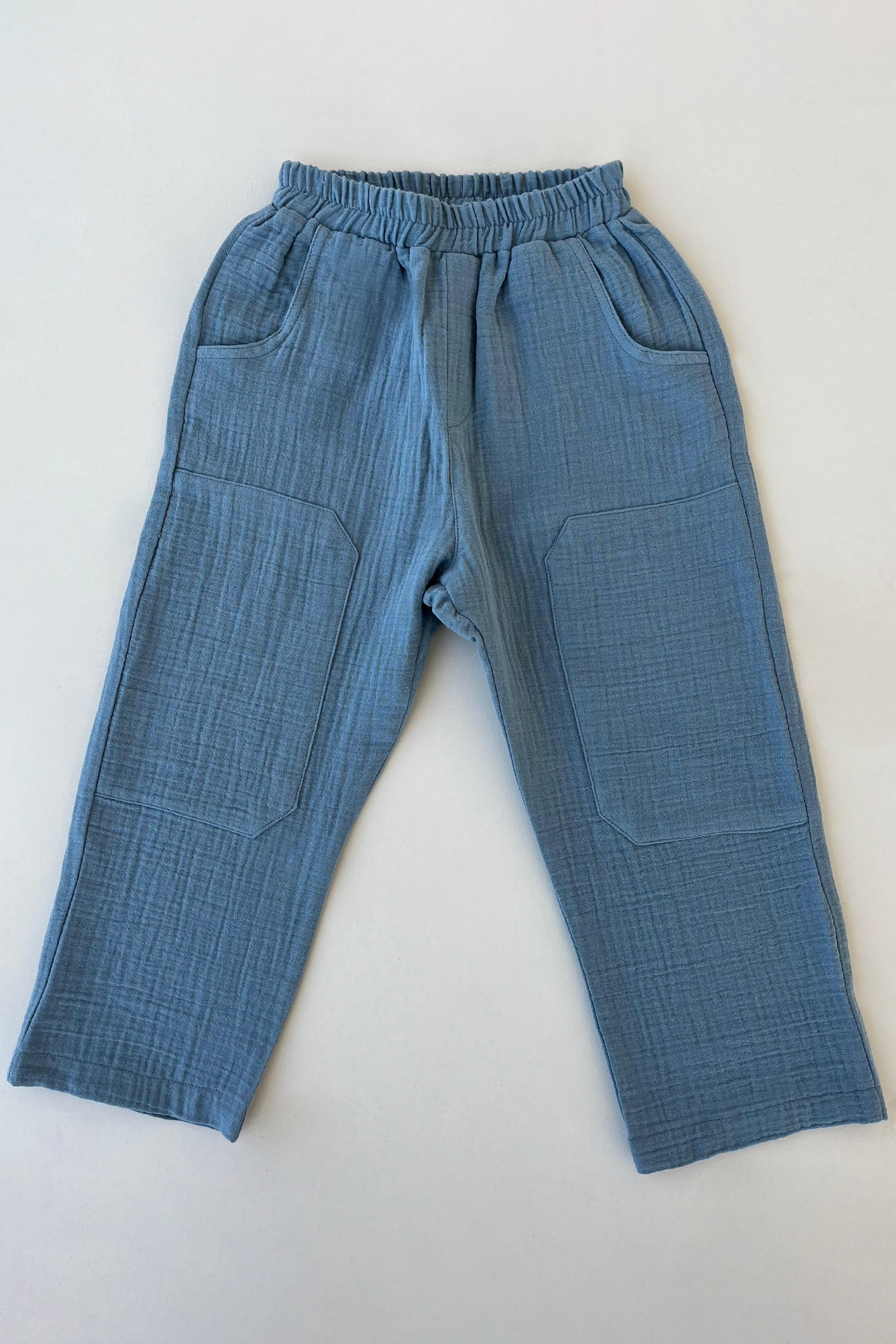 Boru Paça Pantolon Pastel Mavi Pantolon Mioma Kids